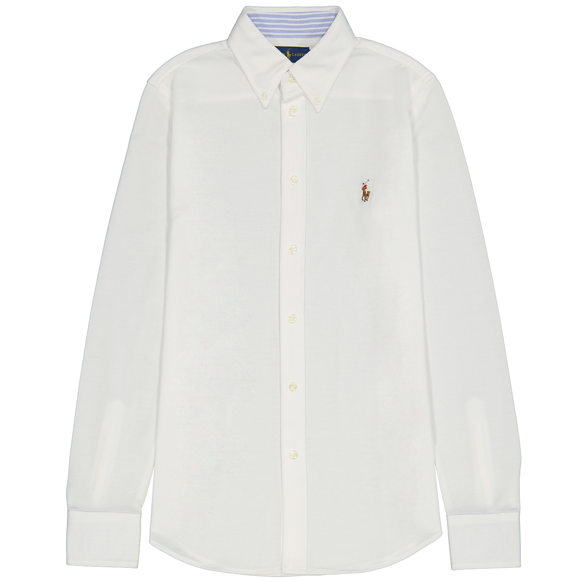 Polo Ralph Lauren Ladies Long Sleeve Logo Embroidered Oxford Shirt ...