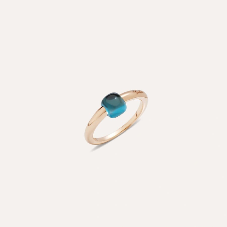 Pomellato Ring M'Ama Non M'Ama Blue Topaz - Size 52 - Size 6 - PAB0041 ...