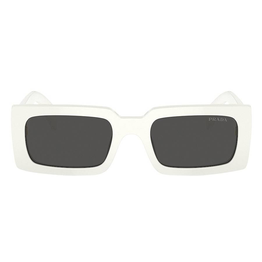Prada Dark Grey Rectangular Ladies Sunglasses PR A07S 1425S0 52 ...