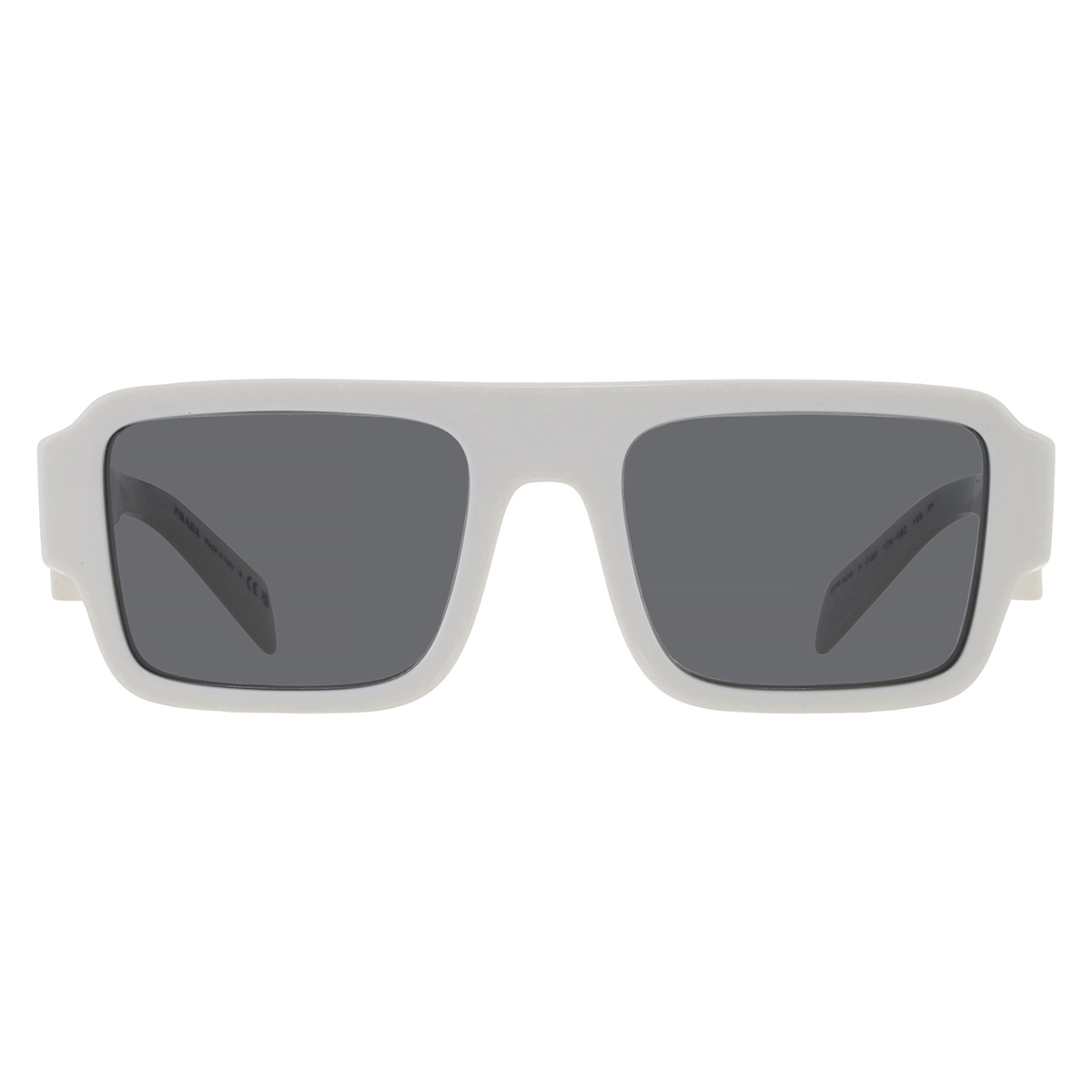 Prada Dark Grey Rectangular Men's Sunglasses PR A05S 17K08Z 53 ...