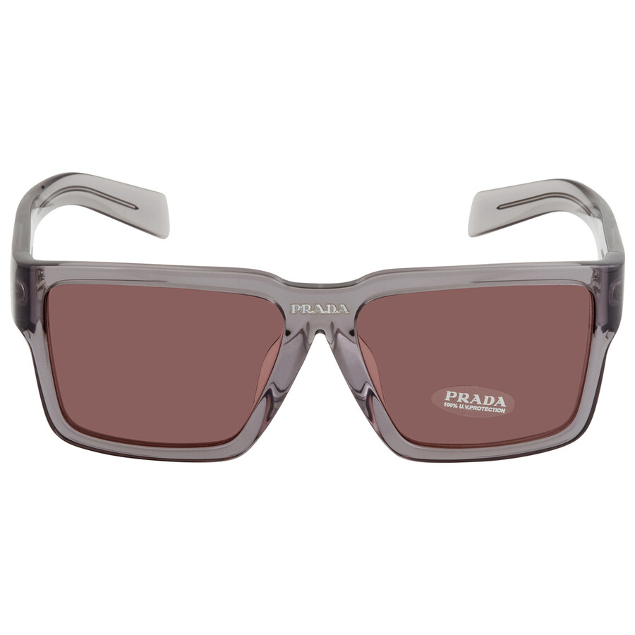 Prada Dark Violet Rectangular Ladies Sunglasses PR 1YSF 08U0A0 56 ...