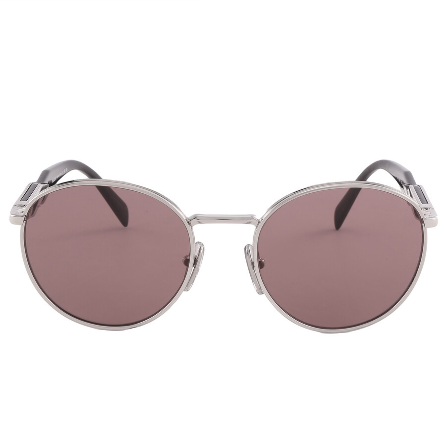 Prada Dark Violet Round Ladies Sunglasses PR 56ZS 1BC08S 54 ...