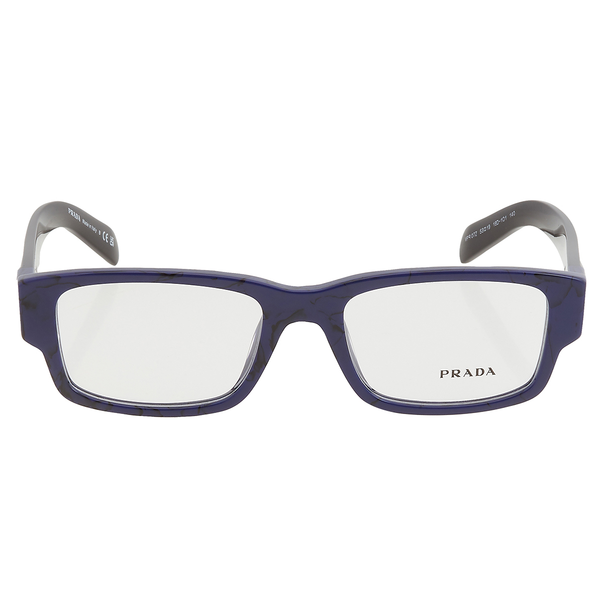 Prada Demo Rectangular Men's Eyeglasses PR 07ZV 18D1O1 53 8056597748322 ...