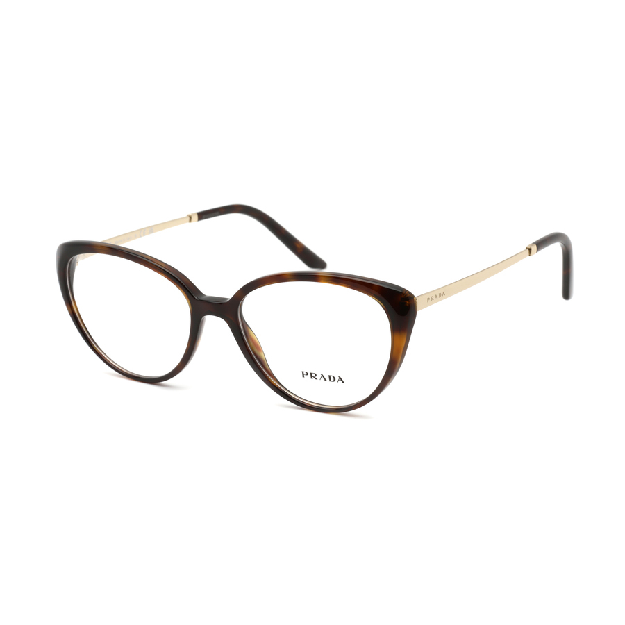 Prada Ladies Tortoise Cat Eye Eyeglass Frames 0PR06WV2AU1O153 ...