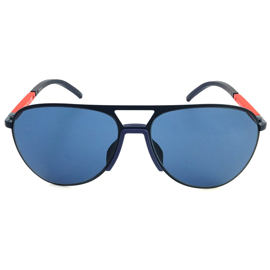 Prada Linea Rossa Dark Blue Pilot Men's Sunglasses PS 51XS 06S07L 59 ...