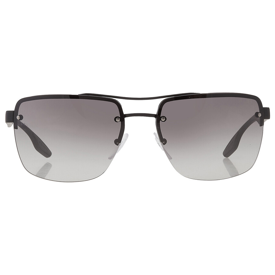 Prada Linea Rossa Grey Gradient Square Men's Sunglasses PS 60US DG03M1 ...