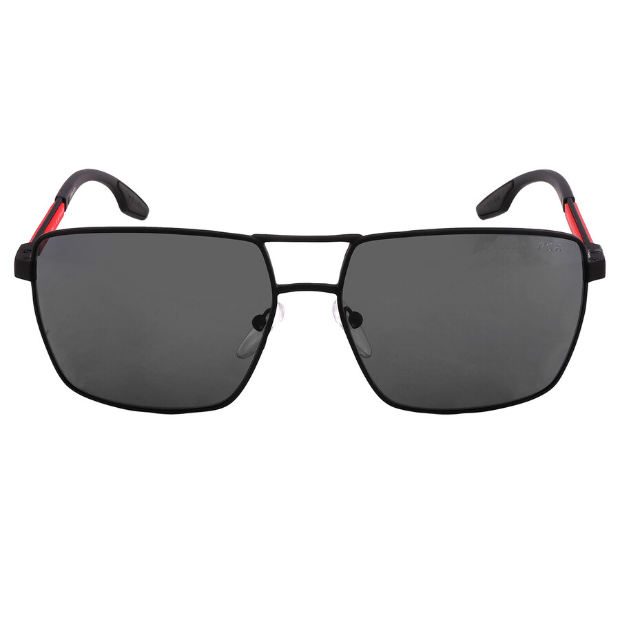 Prada Linea Rossa Polarized Grey Navigator Men's Sunglasses PS 50WS ...