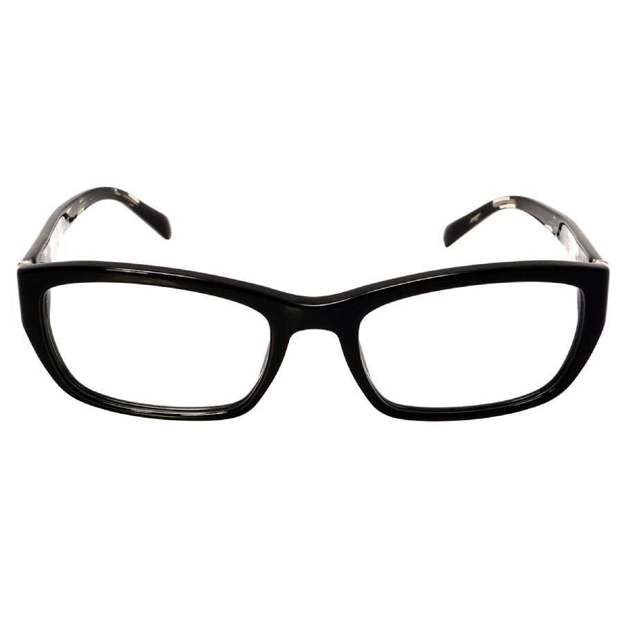 Prada Rectangular Ladies Black Eyeglass Frames PR 18OV 07E1O1 52 OPE ...