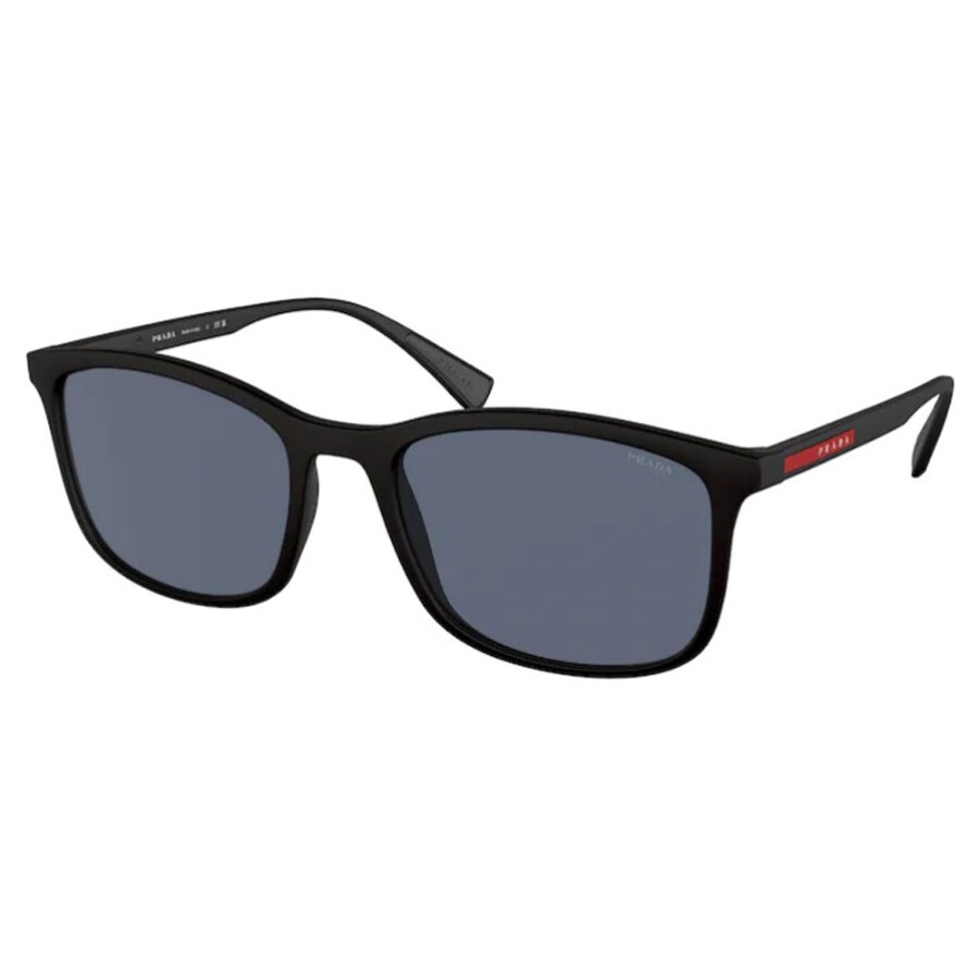 Prada Linea Rossa Blue Tuning Rectangular Men's Sunglasses PS 01TS ...