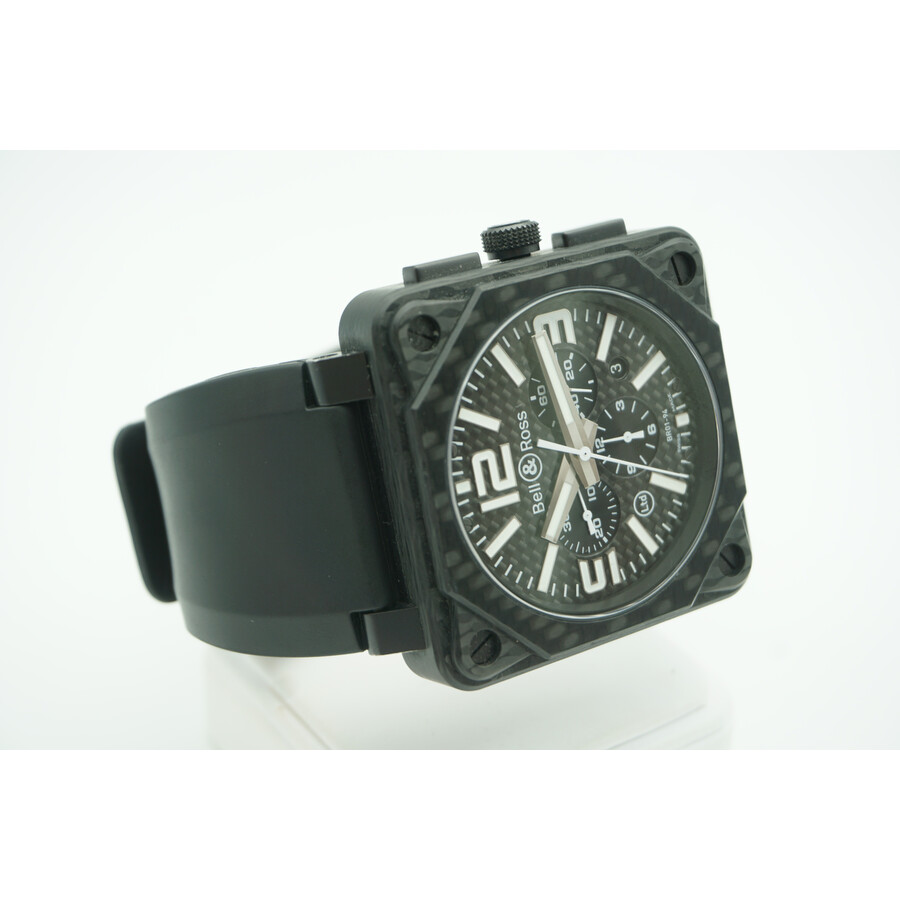 Pre-owned Bell and Ross BR 01 Chronograph Automatic Black Dial Men's ...
