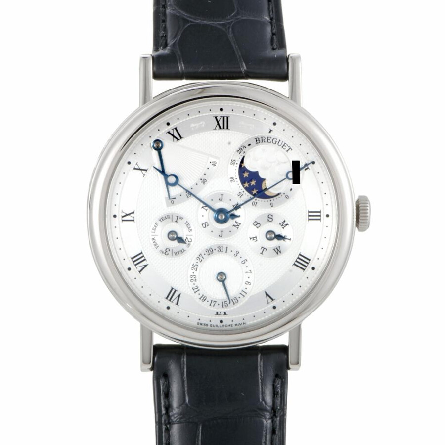 Breguet Pre-owned Breguet Classique Perpetual Calendar Automatic Silver ...