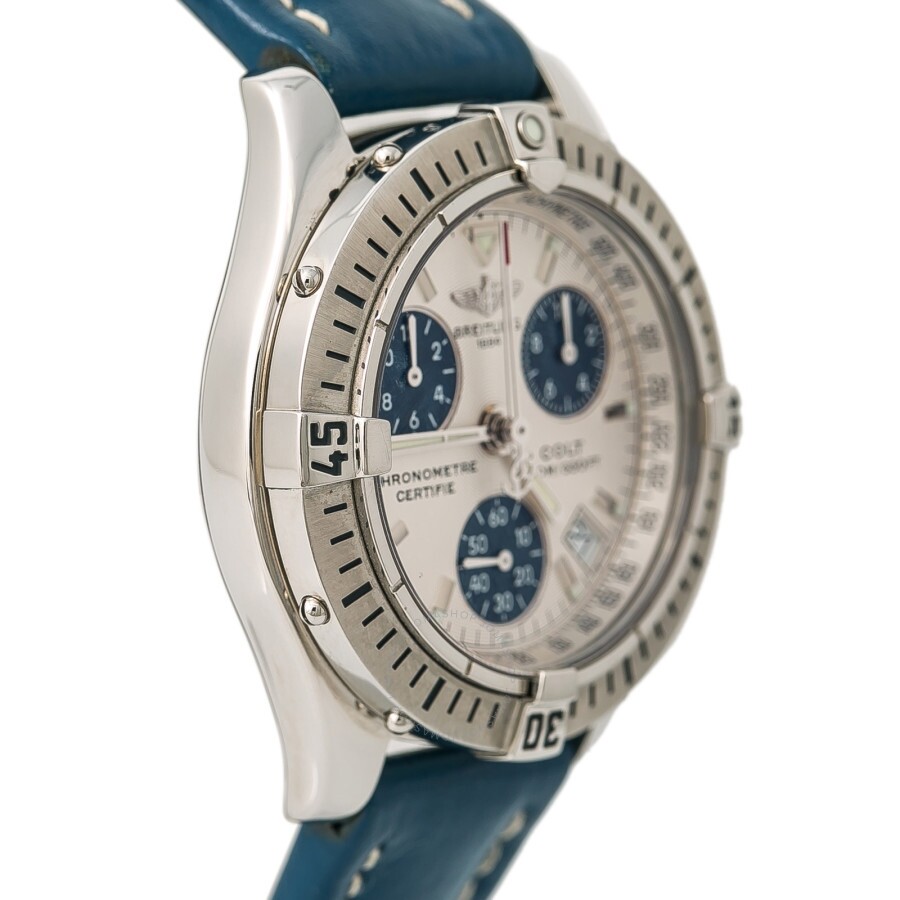 Pre-owned Breitling Colt Chronograph Quartz Silver-tone Dial Men's ...