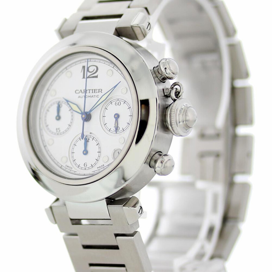 Pre-owned Cartier Pasha Automatic White Dial Men's Watch 2412 - Pre ...