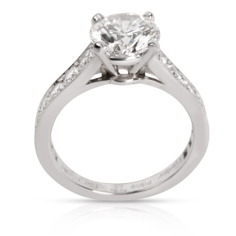Pre-Owned Cartier Solitaire Diamond Engagement Ring in Platinum G VS1 2 ...