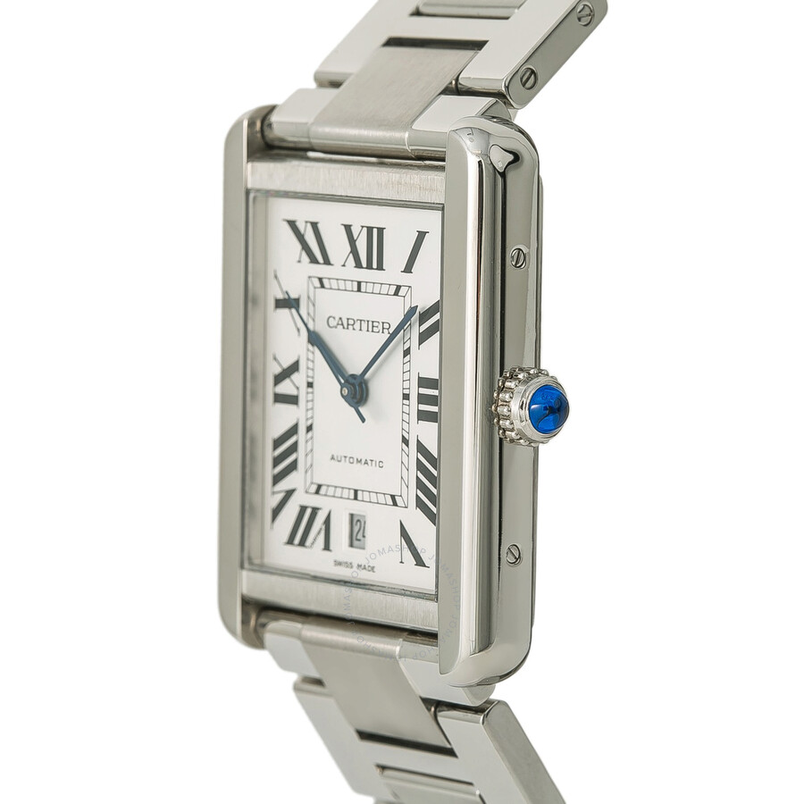 Pre-owned Cartier Tank Solo XL Automatic Silver Dial Men's Watch ...