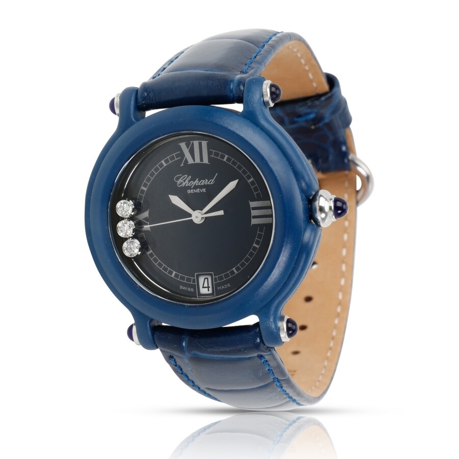Chopard Pre-owned Chopard Be Happy Blue Dial Ladies Watch 27/7779 - Pre ...