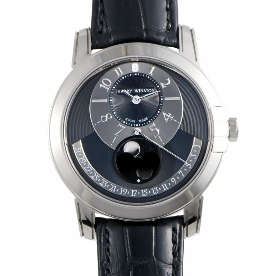 Pre-owned Harry Winston Midnight Automatic Men's Watch MIDAMP42WW002 ...