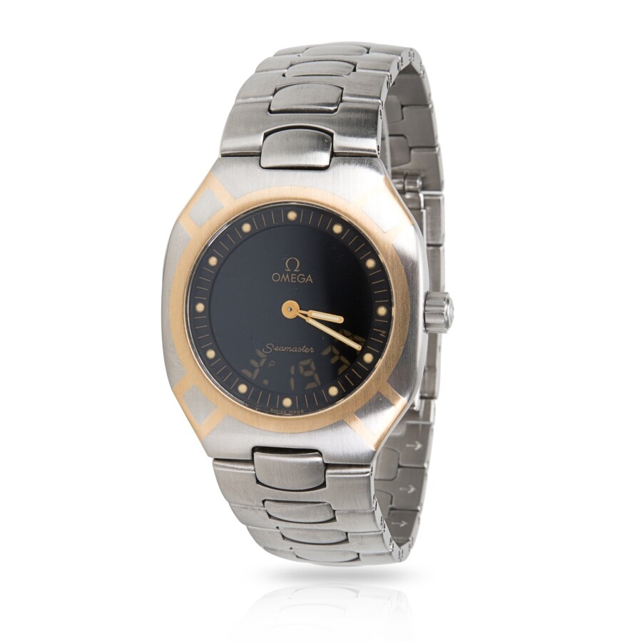 Omega Pre-owned Omega Polaris Perpetual Alarm Chronograph Quartz Black ...