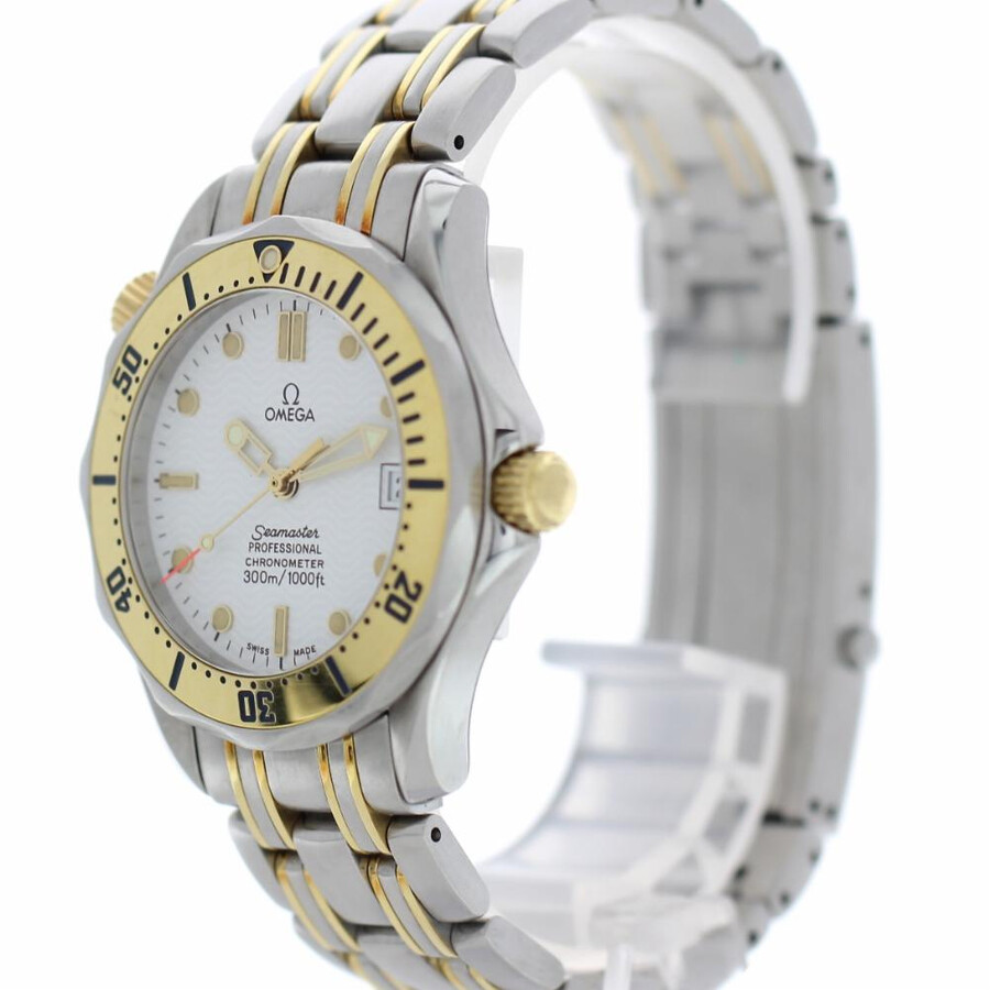 Pre-owned Omega Seamaster 300 Automatic White Dial Men's Watch 236.22. ...