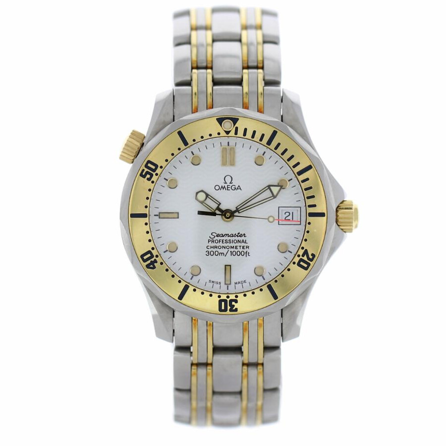 Pre-owned Omega Seamaster 300 Automatic White Dial Men's Watch 236.22. ...