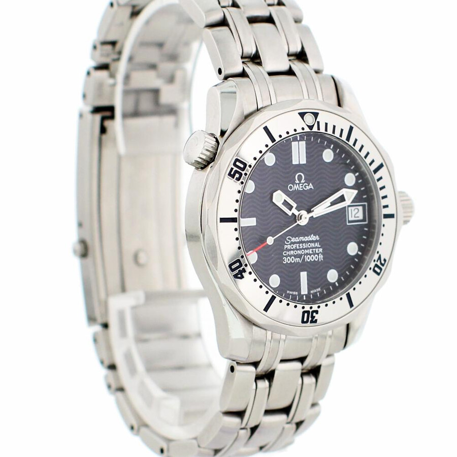Pre-owned Omega Seamaster Black Dial Men's Watch 2561.80.00 - Seamaster ...