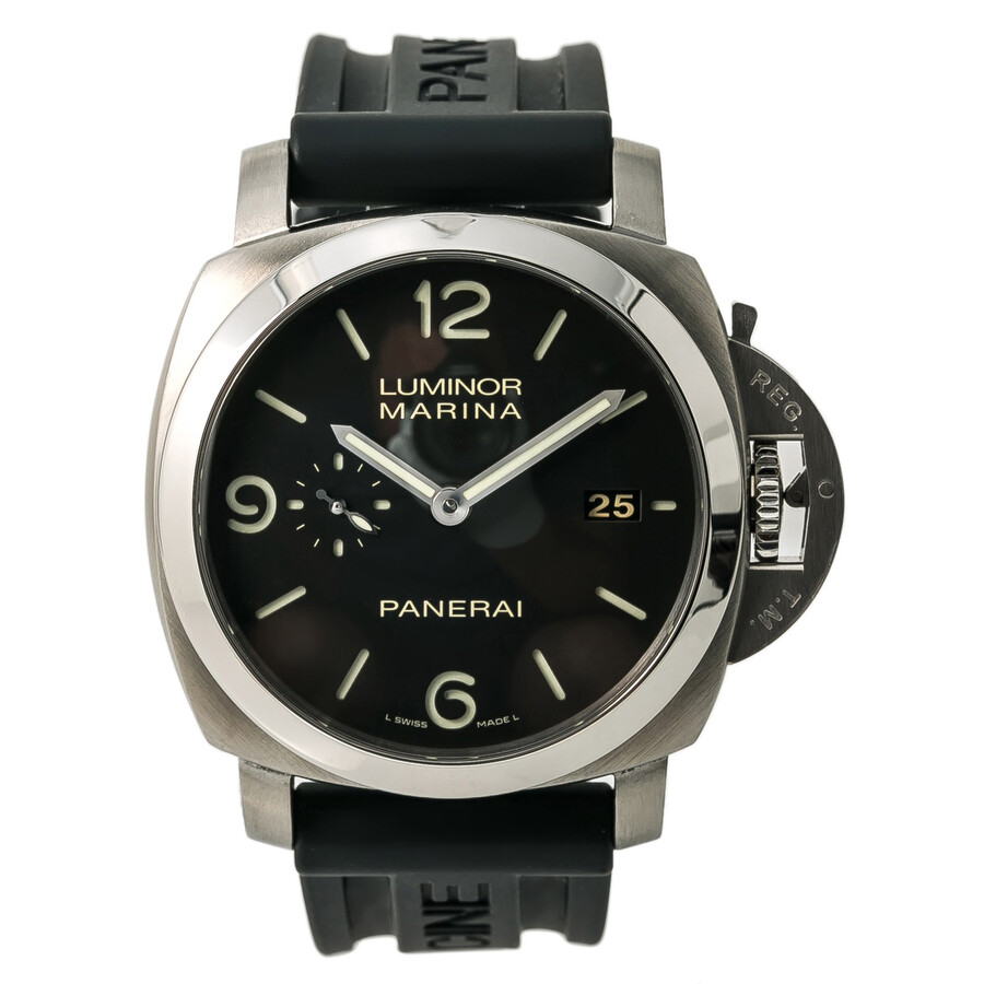 Panerai Pre-owned Panerai Luminor 1950 Automatic Black Dial Men's Watch ...