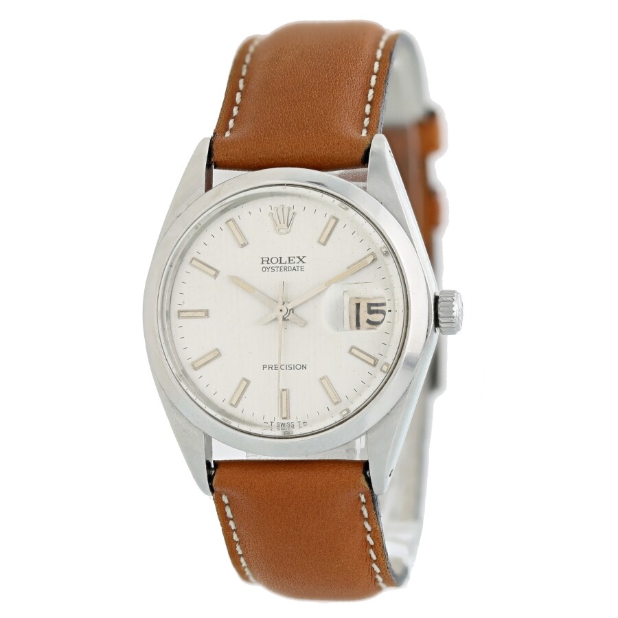 Rolex Pre-owned Rolex Precision Silver Dial Men's Watch 6694 SSL ...