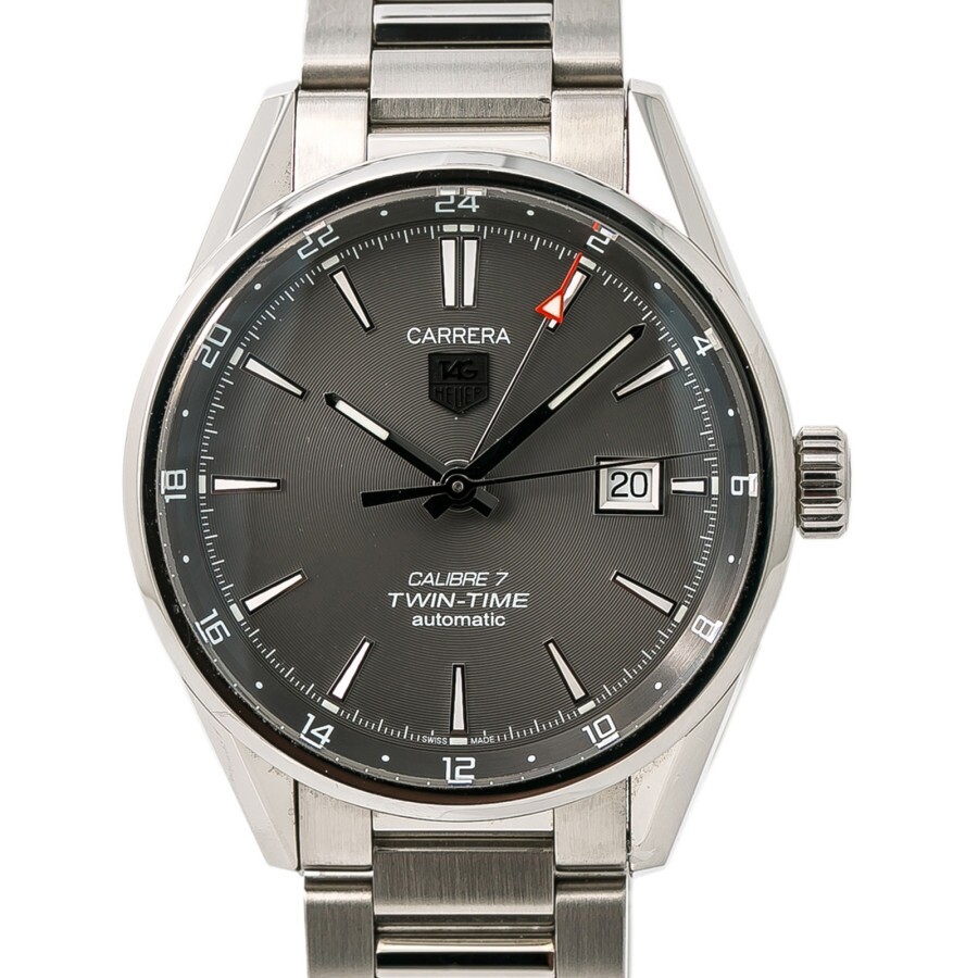 Pre-owned Tag Heuer Carrera Grey Dial Men's Watch WAR2012 - Pre-Owned ...