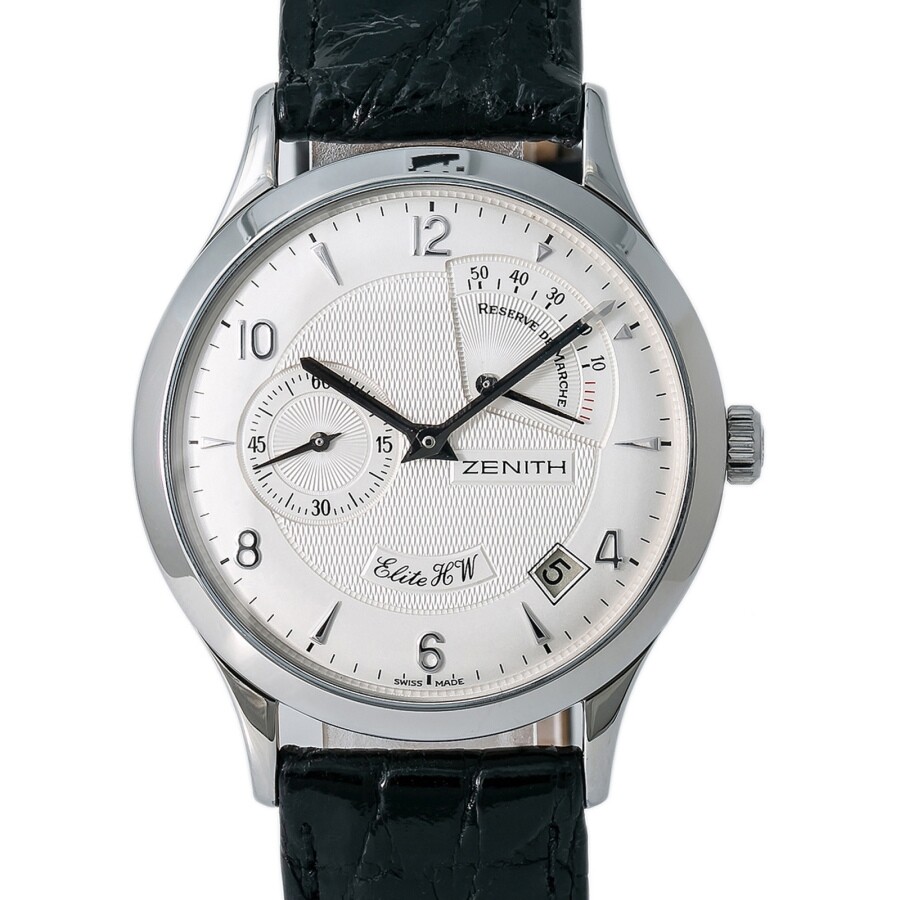 Pre-owned Zenith Elite HW Silver-tone Dial Men's Watch 01.1125.655 ...