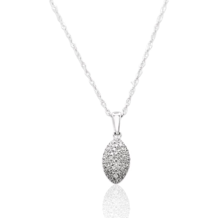 Estate Jewelry Pre-Owned 18K White Gold Diamond Necklace 62526 - Pre ...
