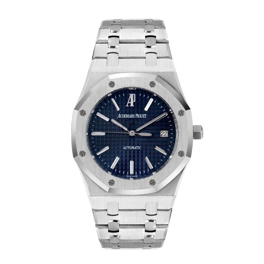 Audemars Piguet Pre-owned Audemars Piguet Royal Oak Blue Guilloche Dial ...