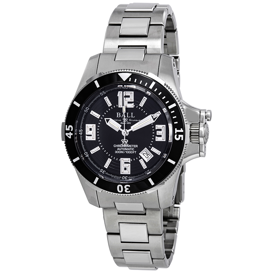 Ball Pre-owned Ball Engineer Hydrocarbon Automatic Black Dial Men's ...