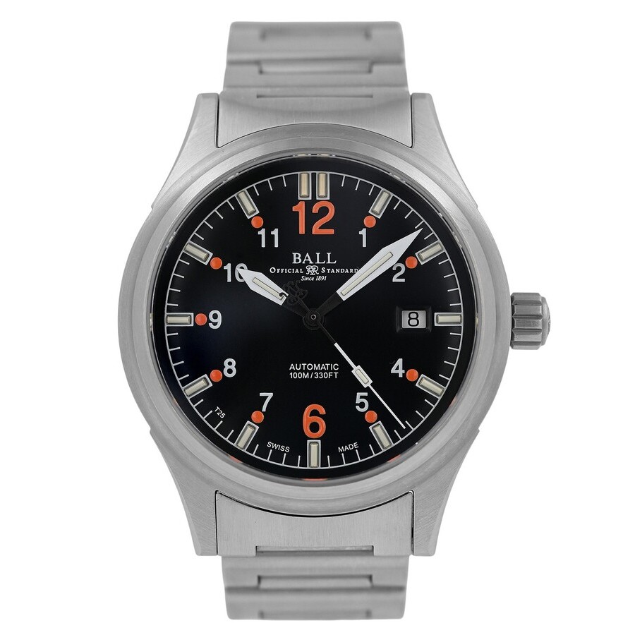 Ball Pre-owned Ball Fireman Automatic Black Dial Men's Watch NM1088C ...