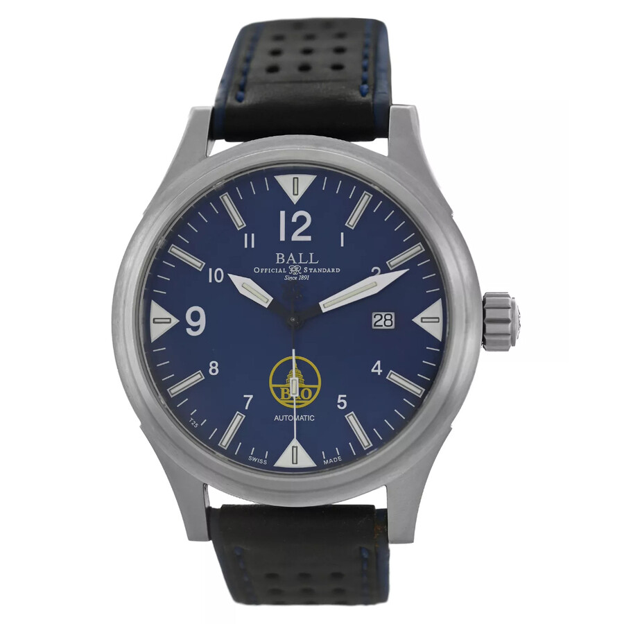 Ball Pre-owned Ball Fireman B & O Rail Road Automatic Blue Dial Men's ...
