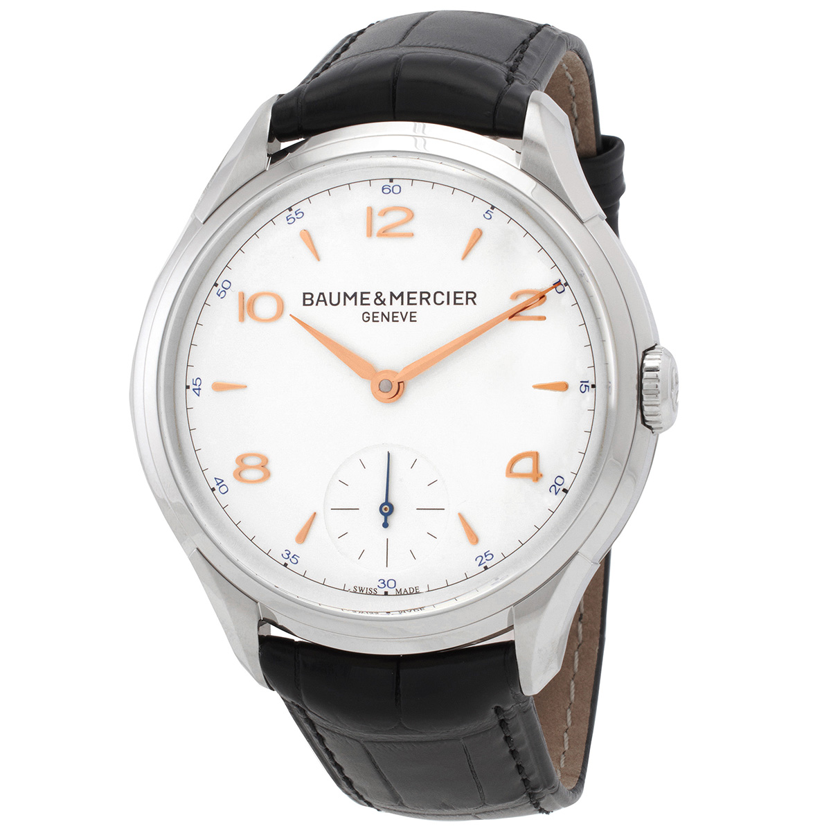Baume et Mercier Pre-owned Baume et Mercier Clifton Hand Wind Silver ...