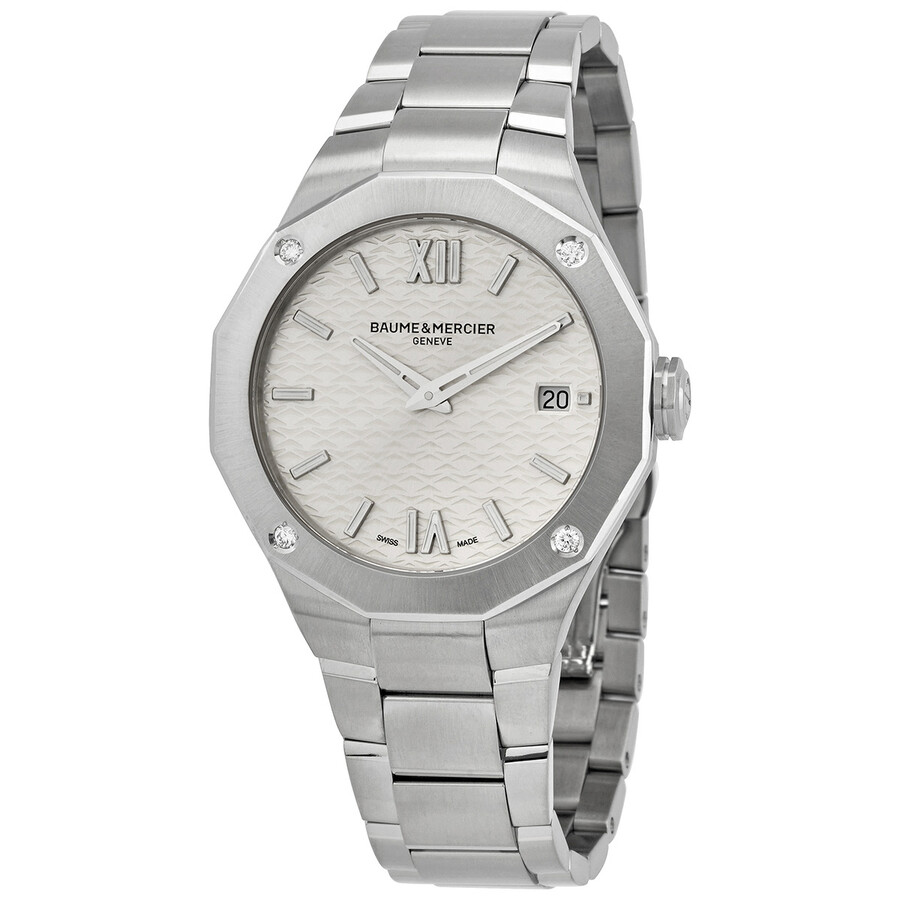 Baume Et Mercier Pre-owned Baume et Mercier Riviera Quartz Silver Dial ...