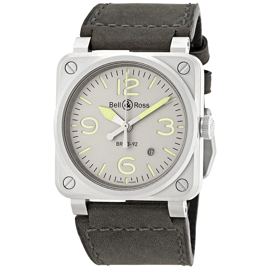 Bell And Ross Pre-owned Bell and Ross Aviation Grey Dial Automatic Men ...