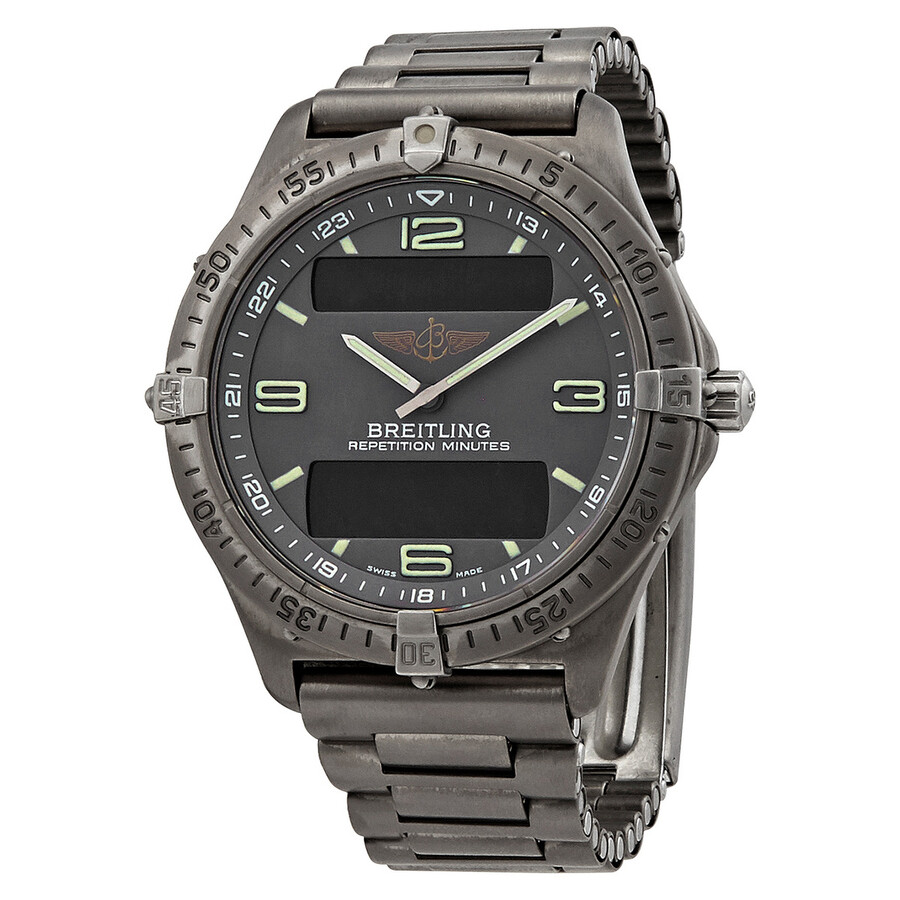 Breitling Pre-owned Breitling Aerospace Titanium Quartz Analog-Digital ...