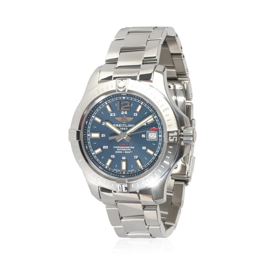 Breitling Pre-owned Breitling Colt Automatic Chronometer Blue Dial Men ...
