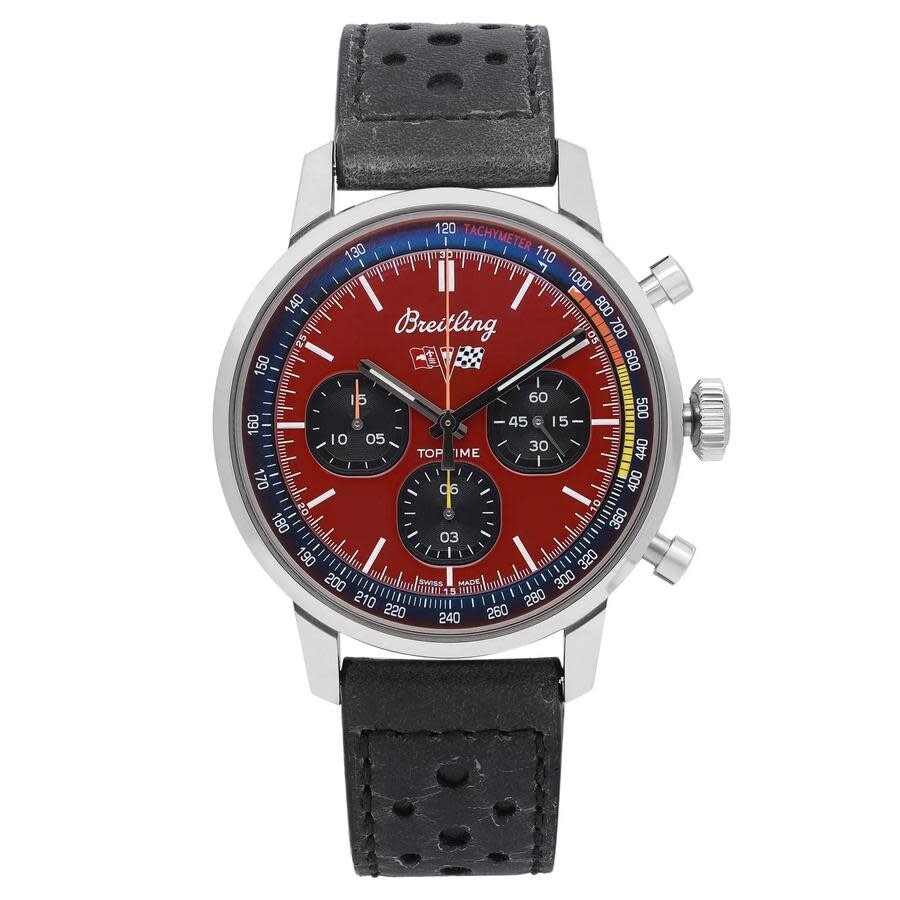 Breitling Pre-owned Breitling Top Time Chronograph Automatic Red Dial ...