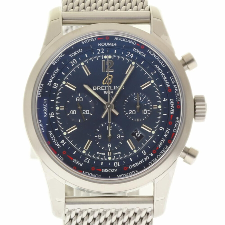 Breitling Pre-owned Breitling Transocean Unitime Pilot World Time ...