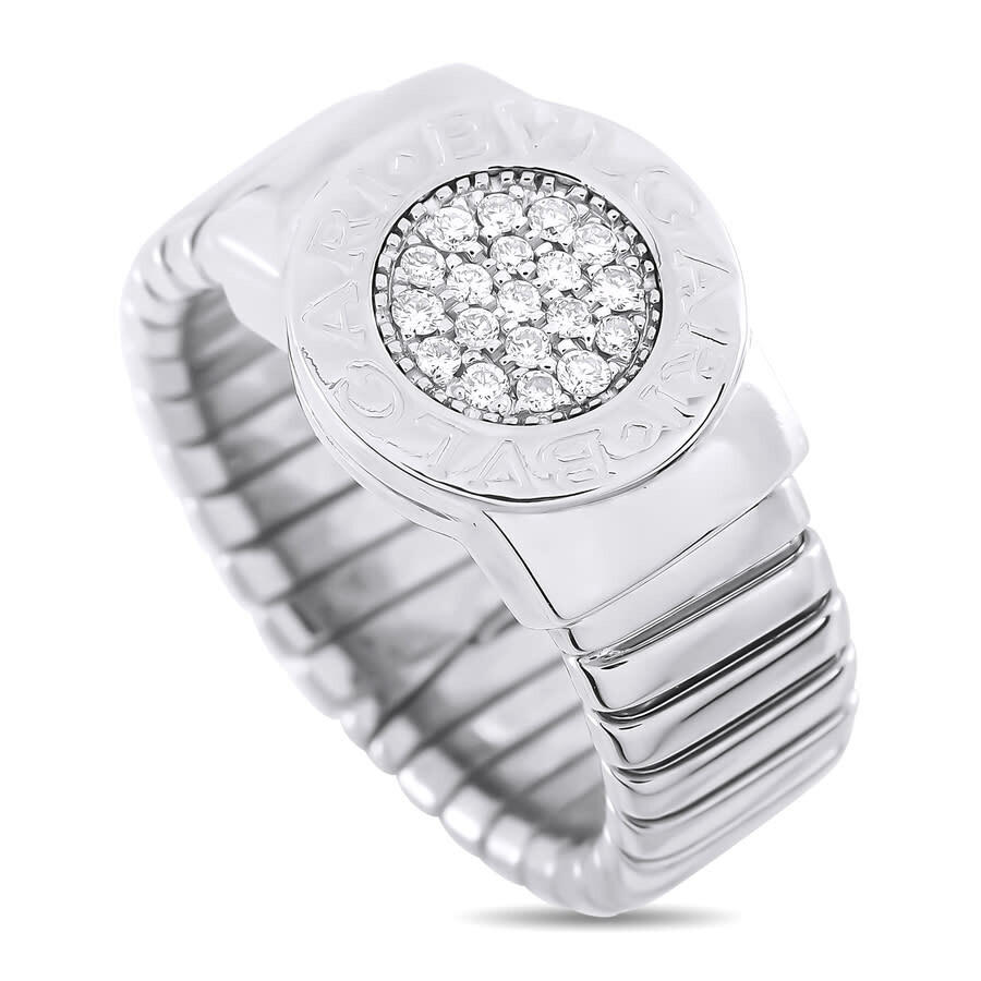 Bvlgari Pre-Owned Bvlgari 18K White Gold Diamond Ring BV13 012025 BV13 ...