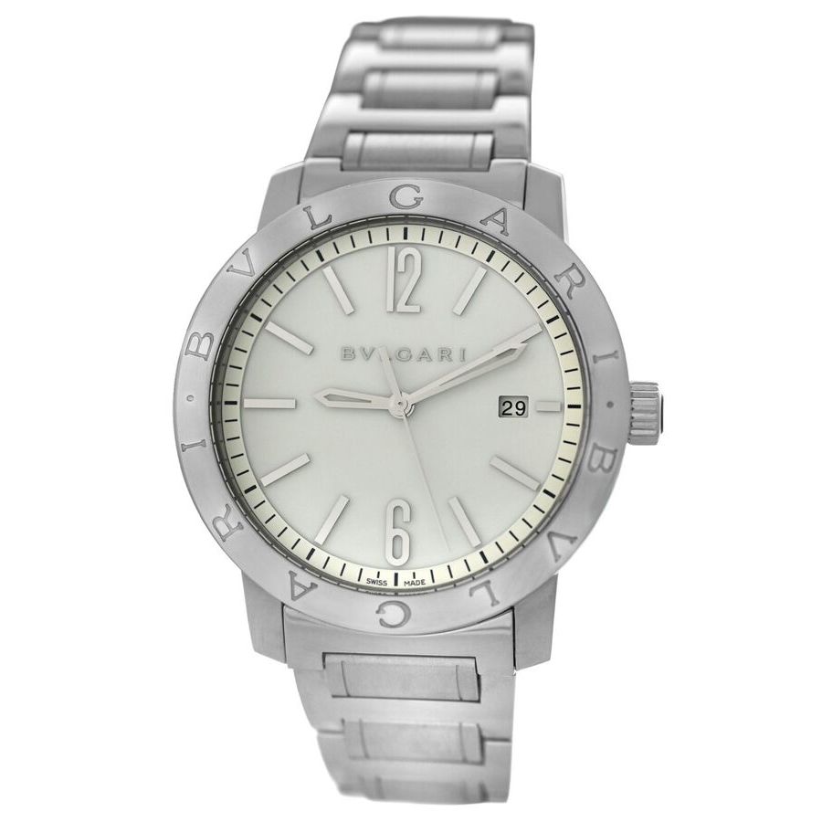 Bvlgari Pre-owned Bvlgari Bvlgari Automatic White Dial Men's Watch BB ...