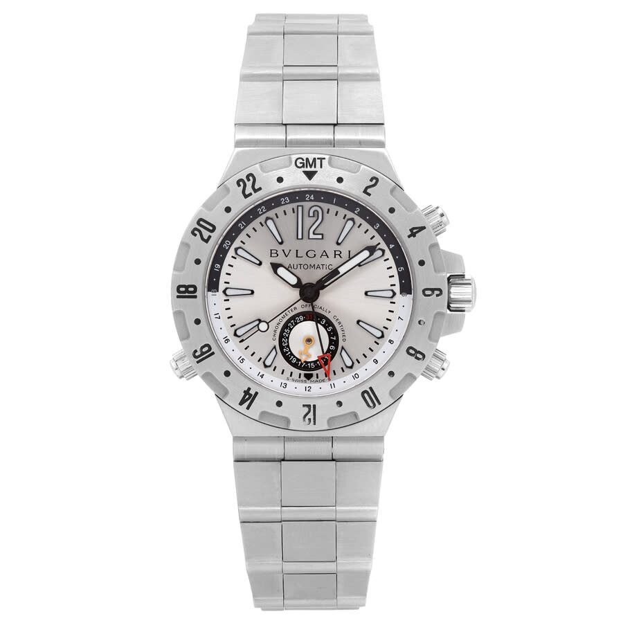Bvlgari Pre-owned Bvlgari Bvlgari Diagono Professional Automatic Silver ...