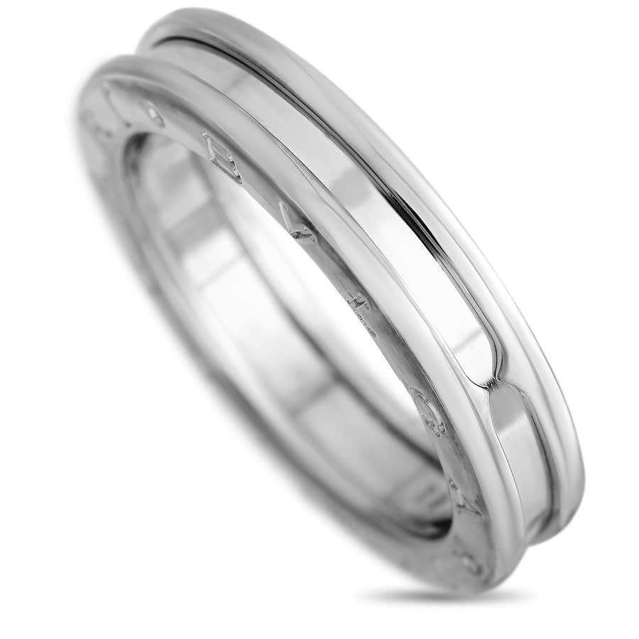 Bvlgari Pre-Owned Bvlgari B.Zero1 18K White Gold Band Ring BV18-013122 ...