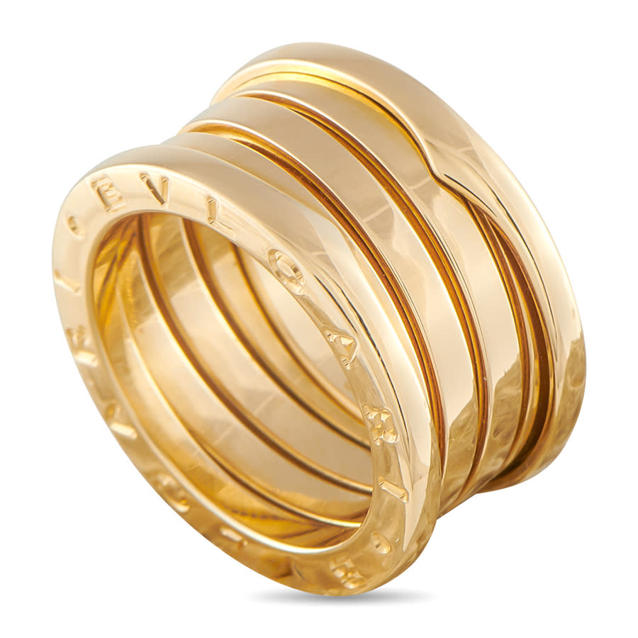 Bvlgari Pre-Owned Bvlgari B.zero1 18K Yellow Gold 3 Band Ring BV27 ...