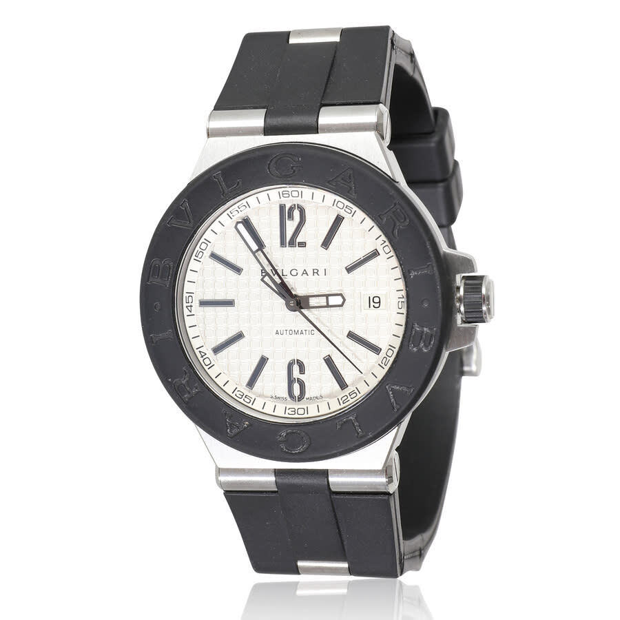 Bvlgari Pre-owned Bvlgari Diagono Automatic Silver Dial Men's Watch DG ...