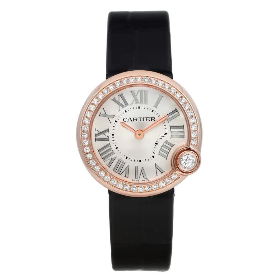 Cartier Pre-owned Cartier Ballon Blanc De Cartier Quartz Diamond Silver ...
