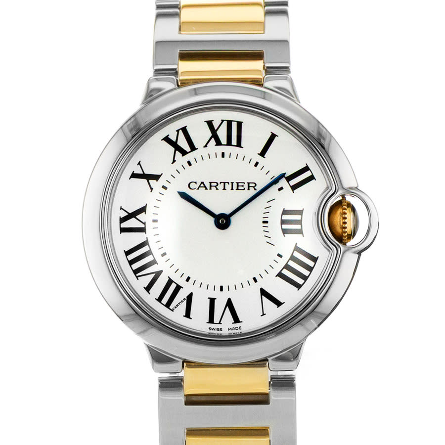 Cartier Pre-owned Cartier Ballon Bleu 36Mm Quartz Silver Dial Men's ...
