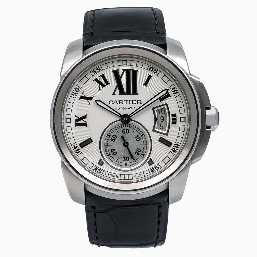 Cartier Pre-owned Cartier Calibre de Cartier Silver Dial Men's Watch ...